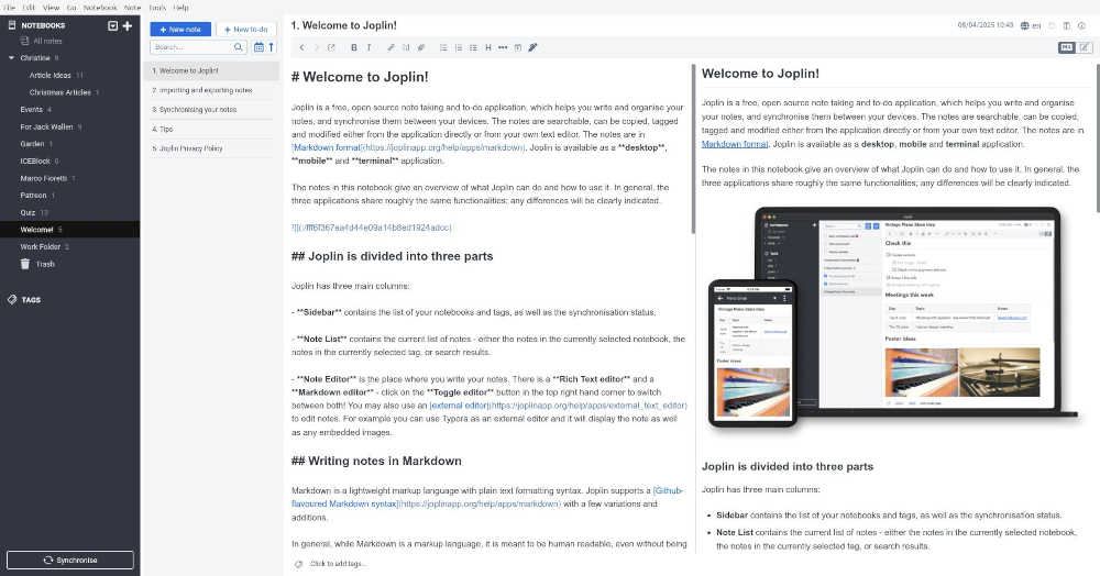 Try Joplin: Your Open Source Evernote Alternative - FOSS Force