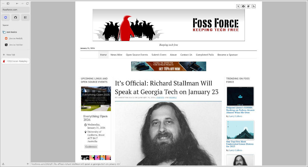 Get Your Zen on With Zen Browser - FOSS Force